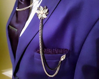 Lapel Pin Chain | Etsy