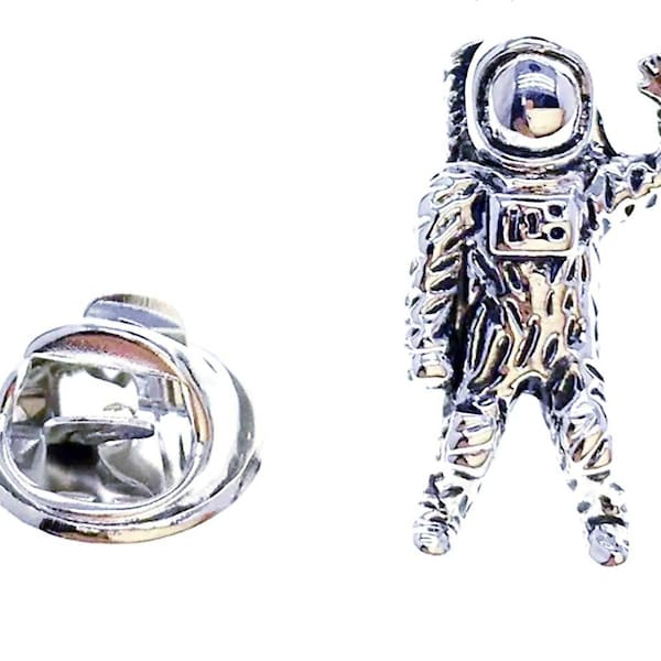 Astronaut Pin Silver - Etsy