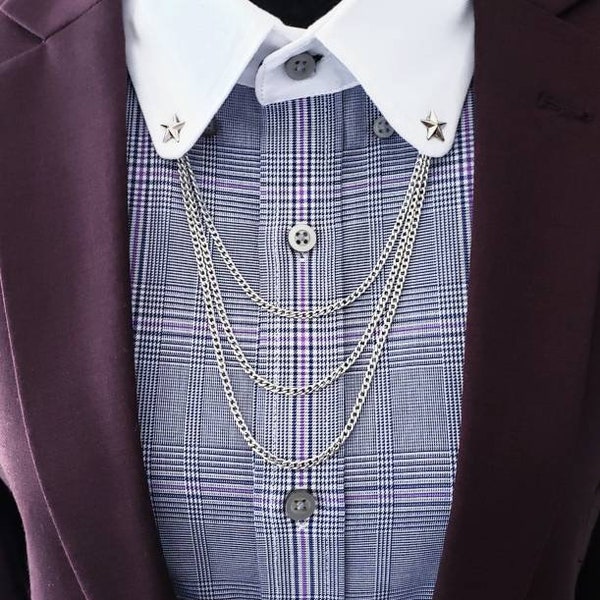 Collar Pin Chain - Etsy