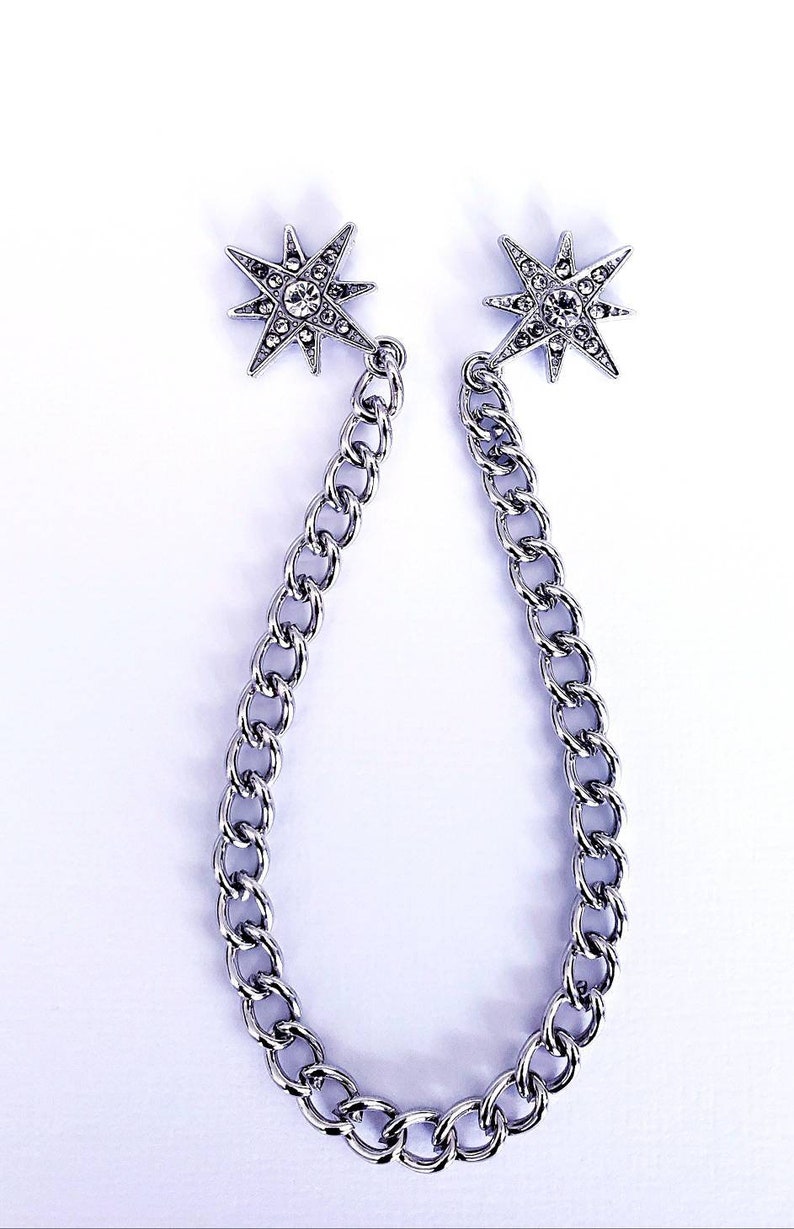 Collar Pins Collar Chain Shirt Clip Lapel Pin Star - Etsy