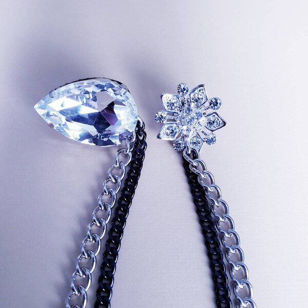 Diamond Lapel Pin - Etsy
