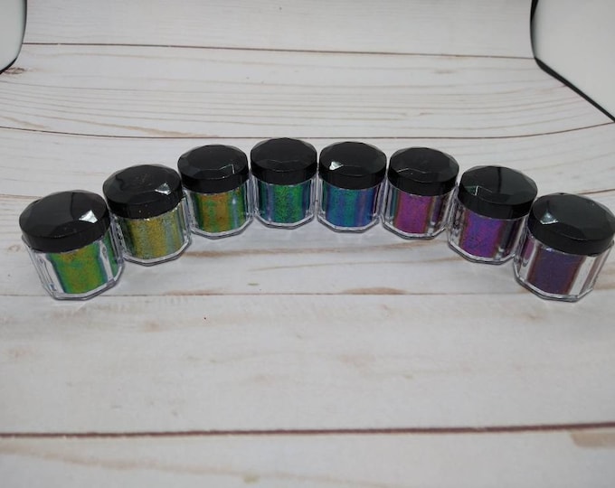 Chameleon Flakes Color Shifting Changing Pigment Powder Flakes Nail Art ...