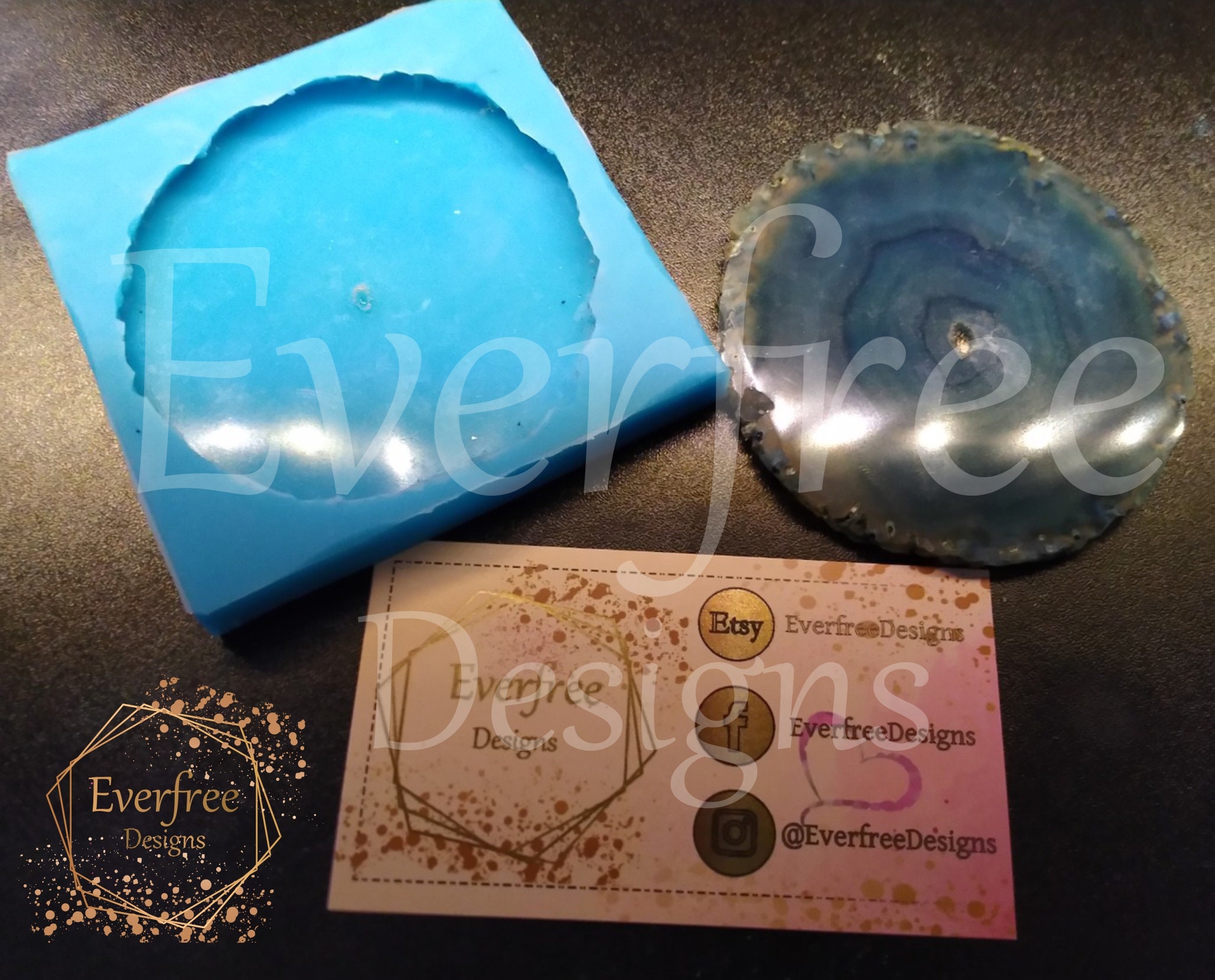 Mini Geode Slice Mold ONLY Mini Geode Mold Agate Mold | Etsy