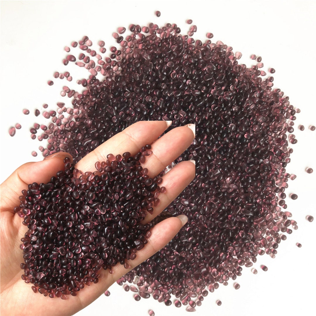 Glass Pebbles, Dark Purple, Glass Gravel, Transparent Bubble Stone ...
