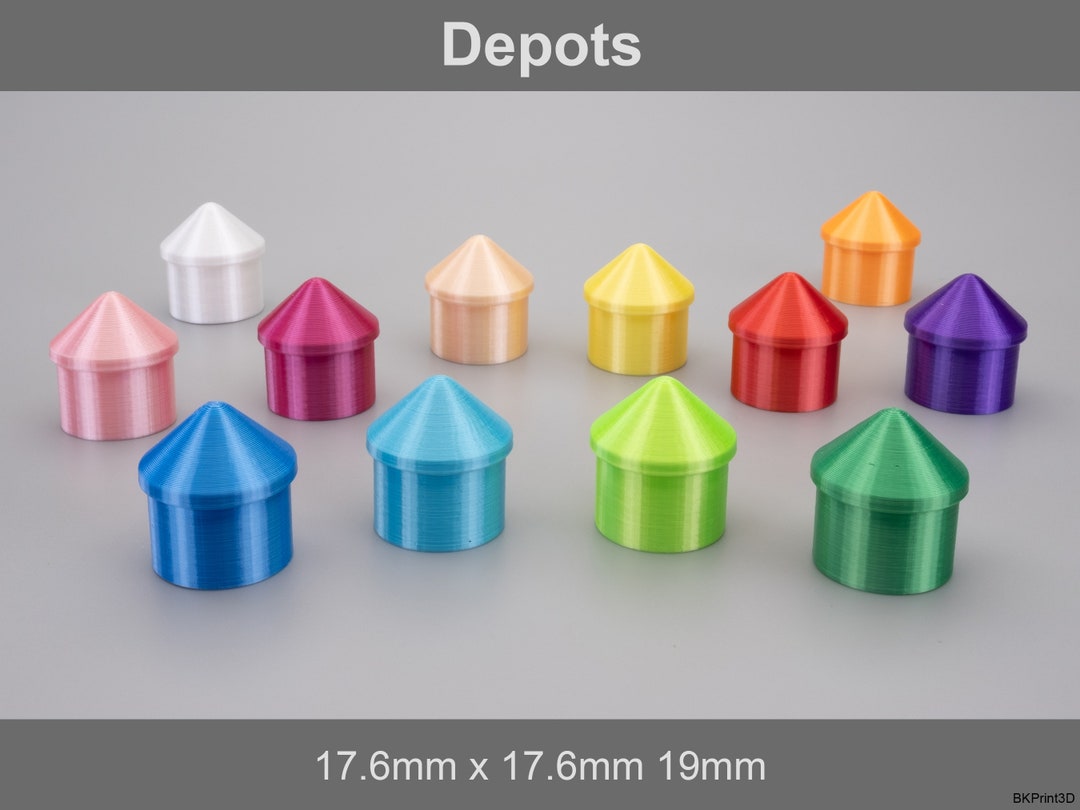 Depots | Custom Board Game Tokens | 70 COLORS - Etsy