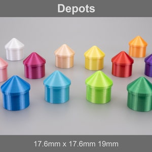 Depots Custom Board Game Tokens 70 COLORS - Etsy