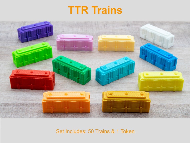 Unofficial Replacement Pieces for Ticket to Ride Board Game | Etsy