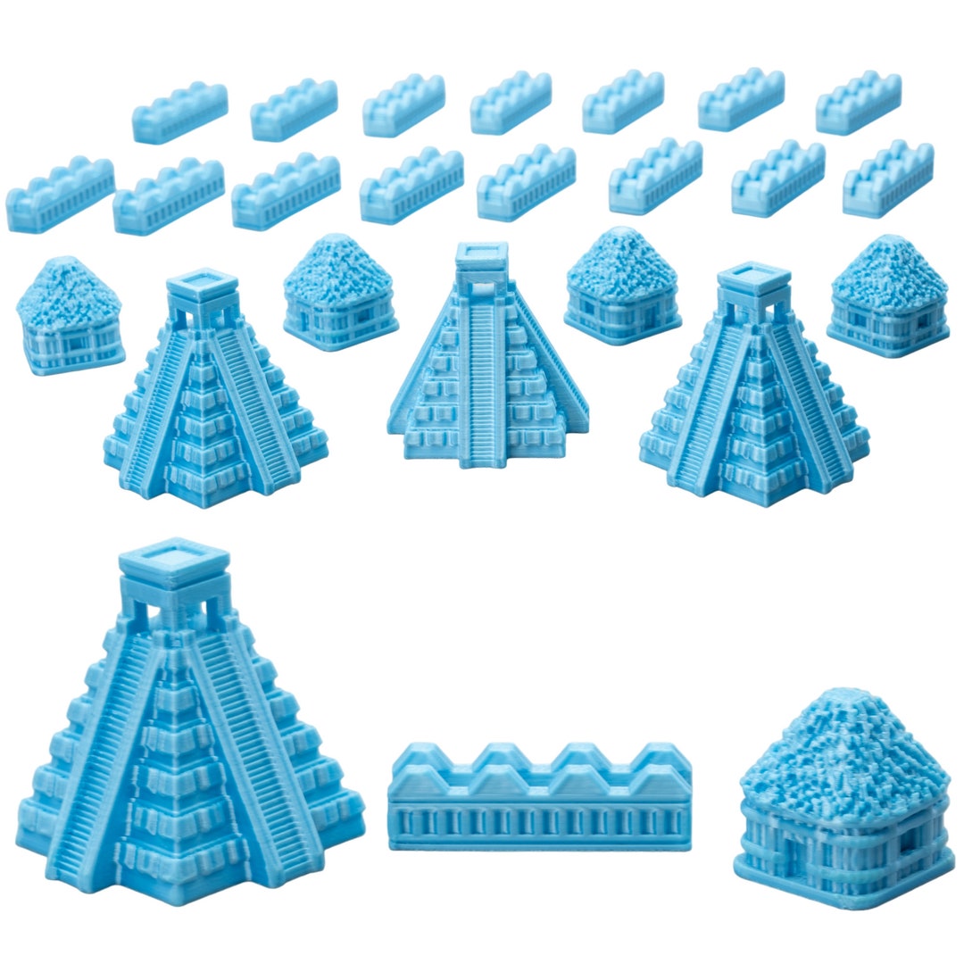 Mayan Civilization Set for Catan Custom Board Game Pieces Cites ...