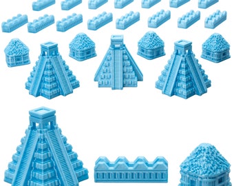 Aztec Civilization Set for Catan Custom Board Game Pieces Cites ...