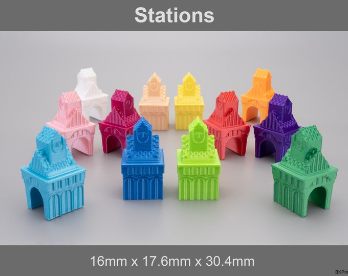 Unofficial Replacement Pieces for Ticket to Ride Board Game | Trains ...