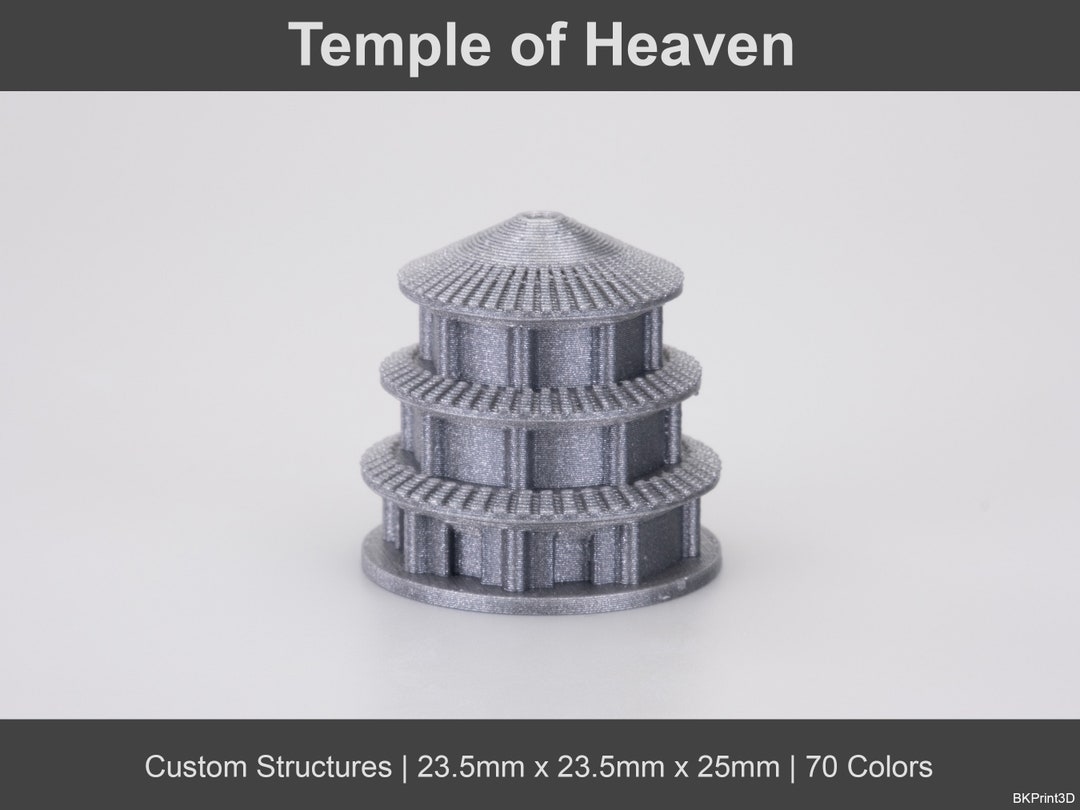 Temple of Heaven China Custom Board Game Tokens Pieces 70 COLORS - Etsy