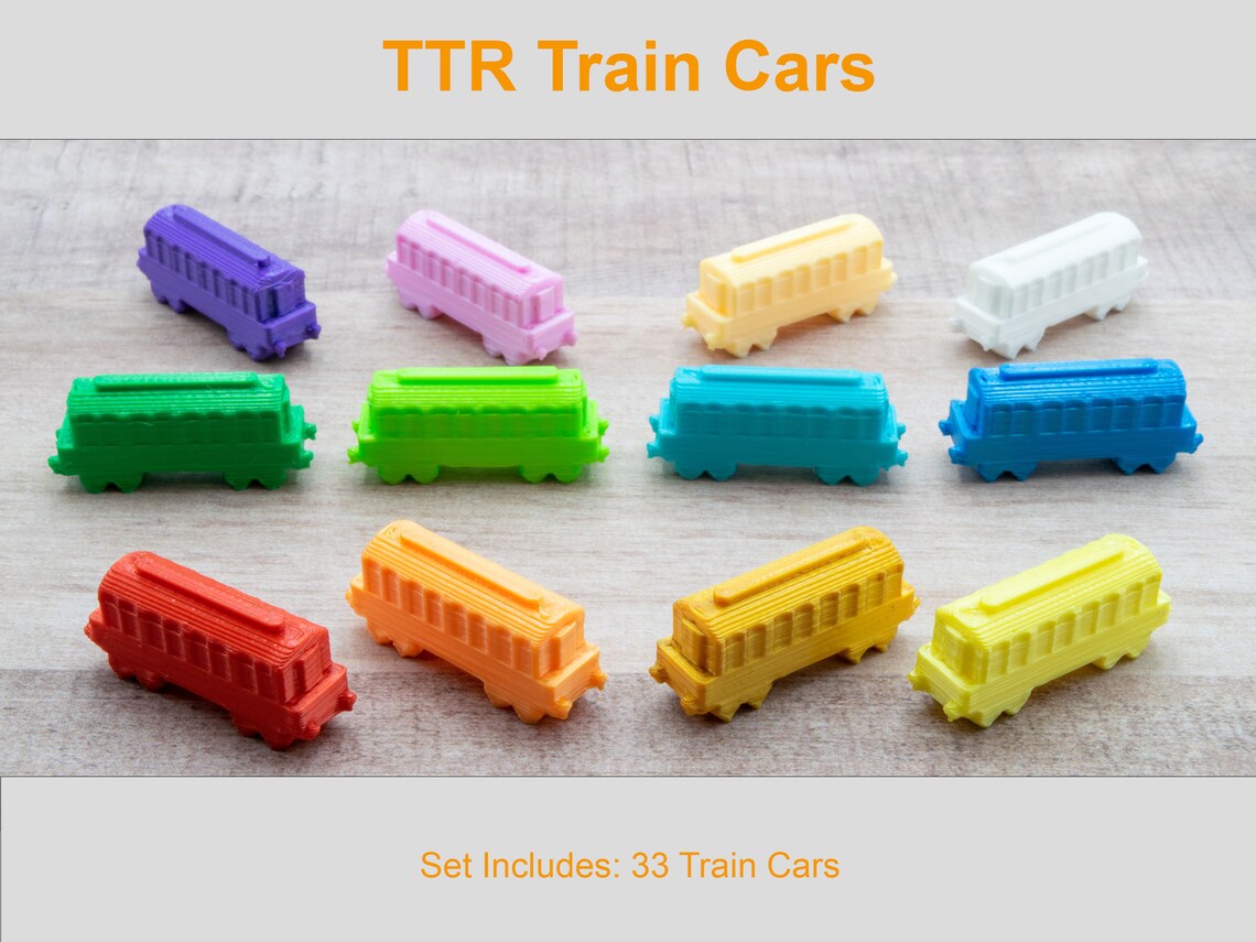 Unofficial Replacement Pieces for Ticket to Ride Board Game - Etsy