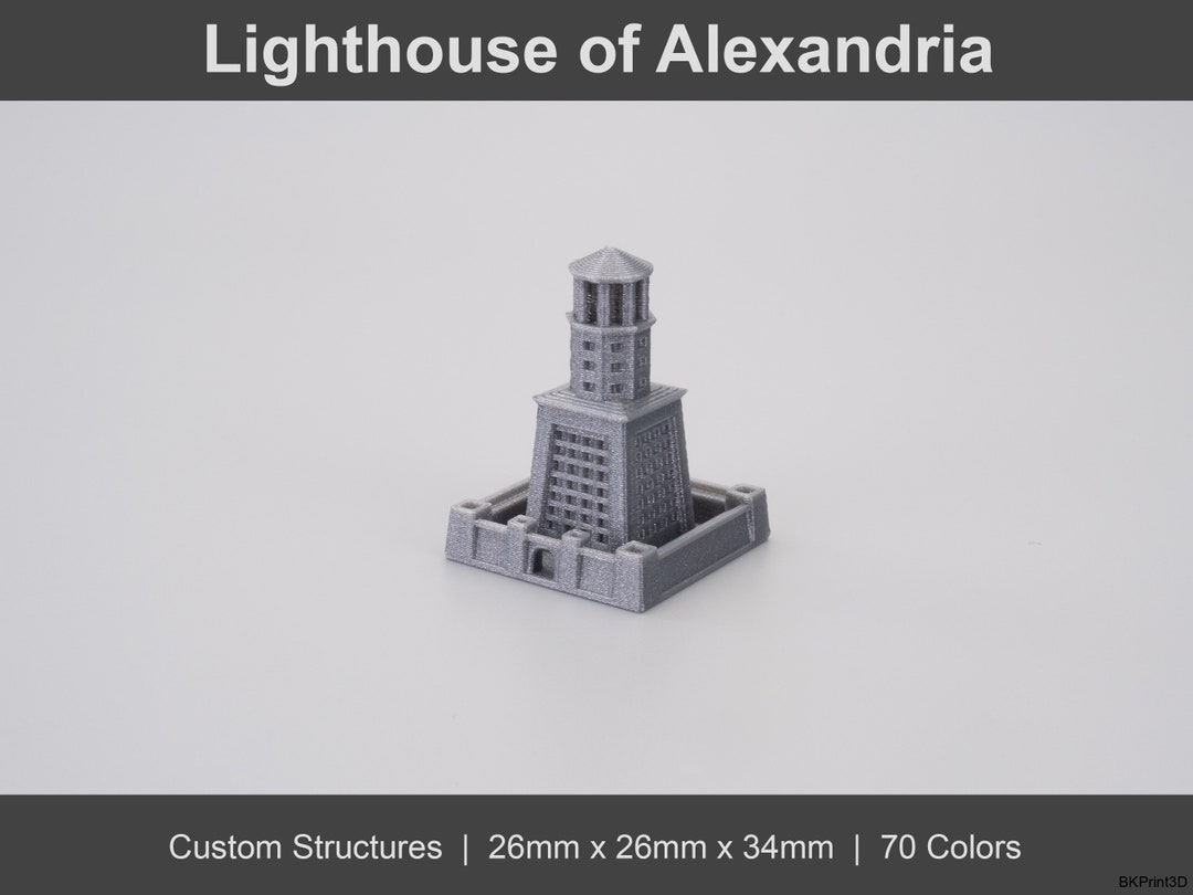 Lighthouse of Alexandria Pharos Custom Board Game Tokens Pieces 70 COLORS - Etsy