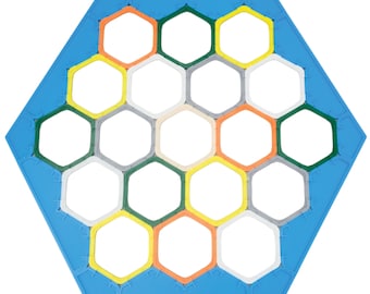 Settlers of Catan Magnetic Hex Game Board Circa 2007, Larger Frames for ...