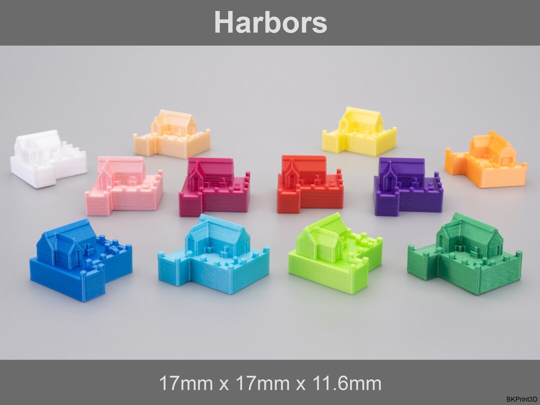Harbors | Custom Board Game Tokens | 70 COLORS - Etsy