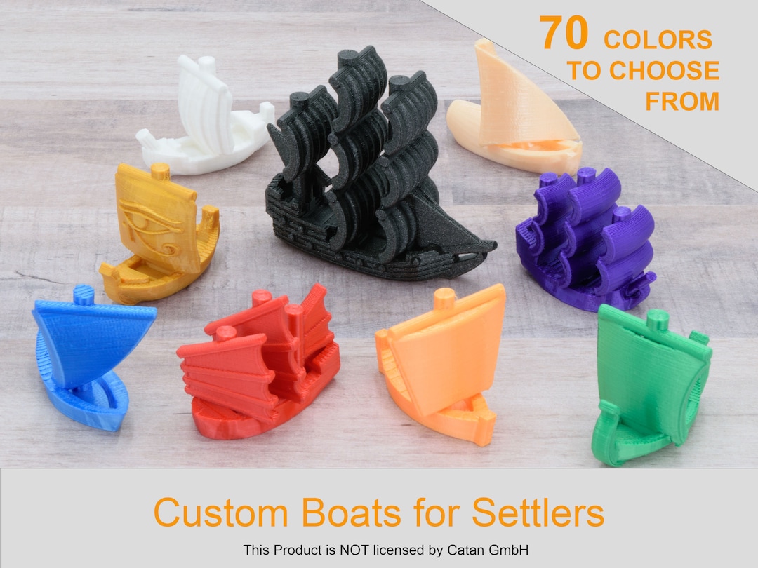 Replacement Boats for Catan Civilizations Custom Replacement Board Game ...