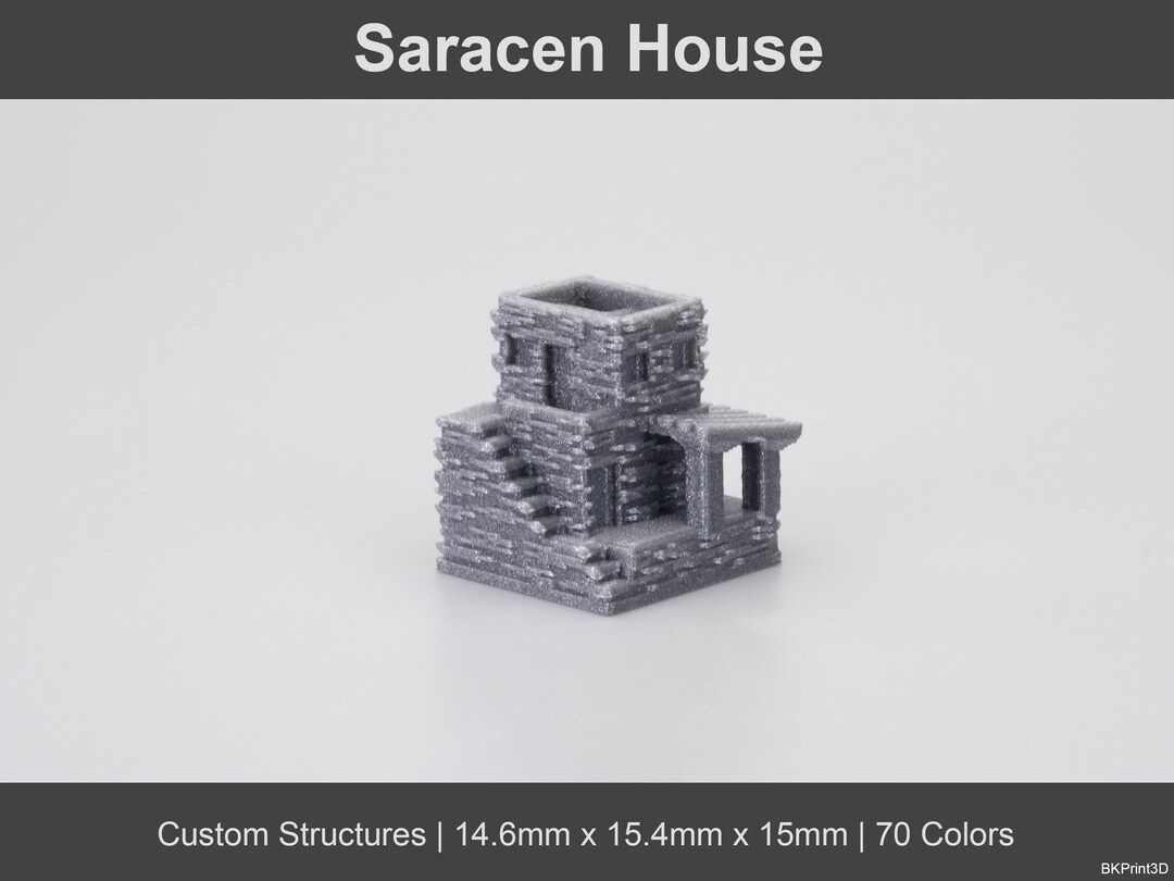 Saracen House Settlement Hut Custom Board Game Tokens Pieces 70 COLORS ...
