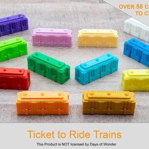 Unofficial Replacement Pieces for Ticket to Ride Board Game - Etsy