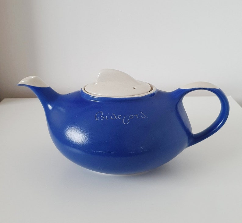 Vintage Devon Blueware Pottery Teapot - Etsy UK