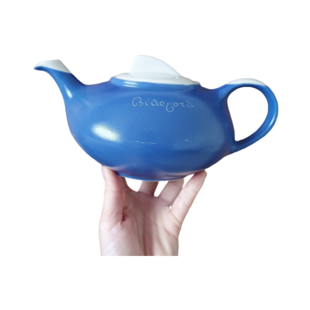 Vintage Devon Blueware Pottery Teapot - Etsy UK