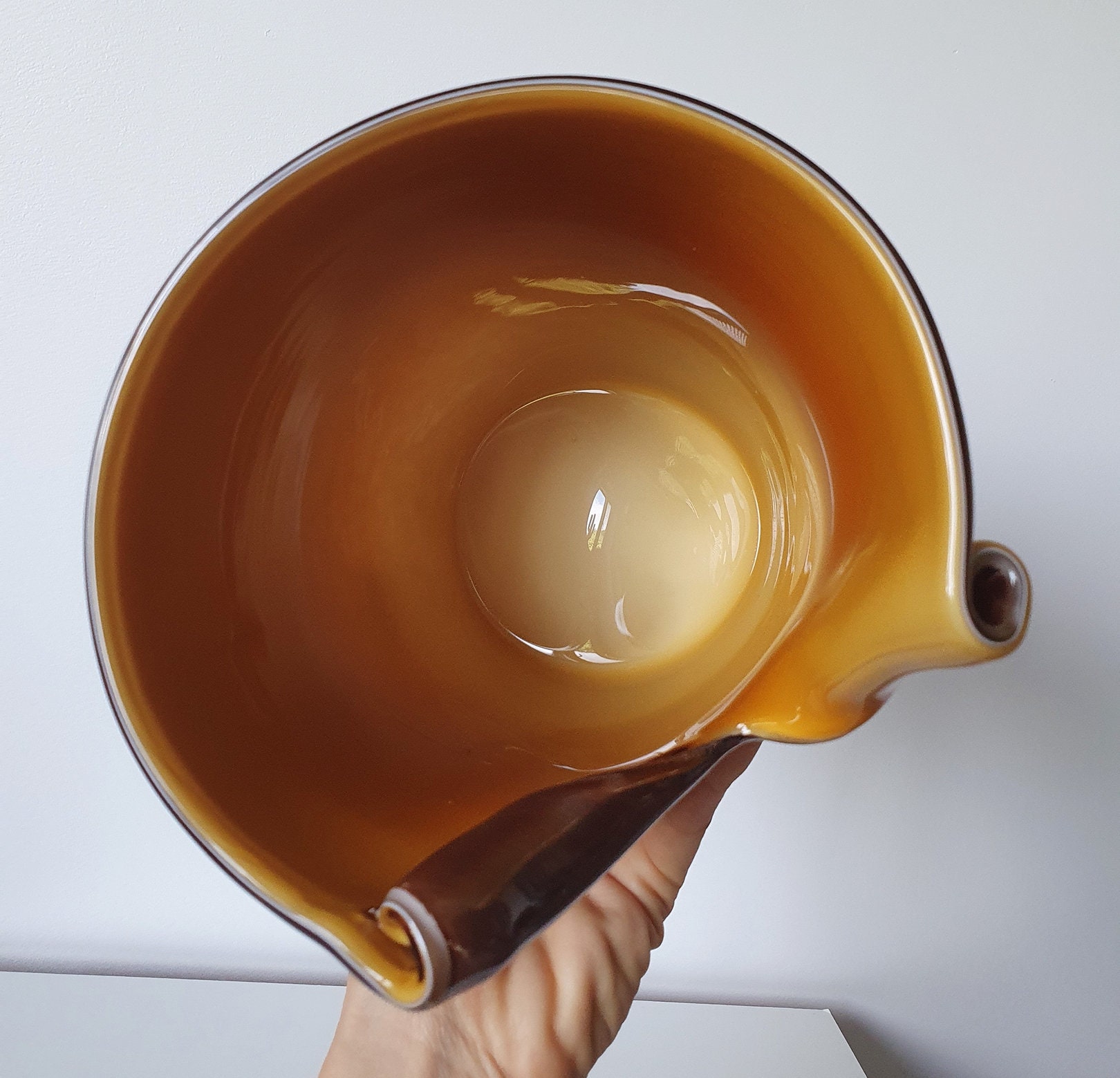 Unusual Shape Decorative Glass Vase | Etsy