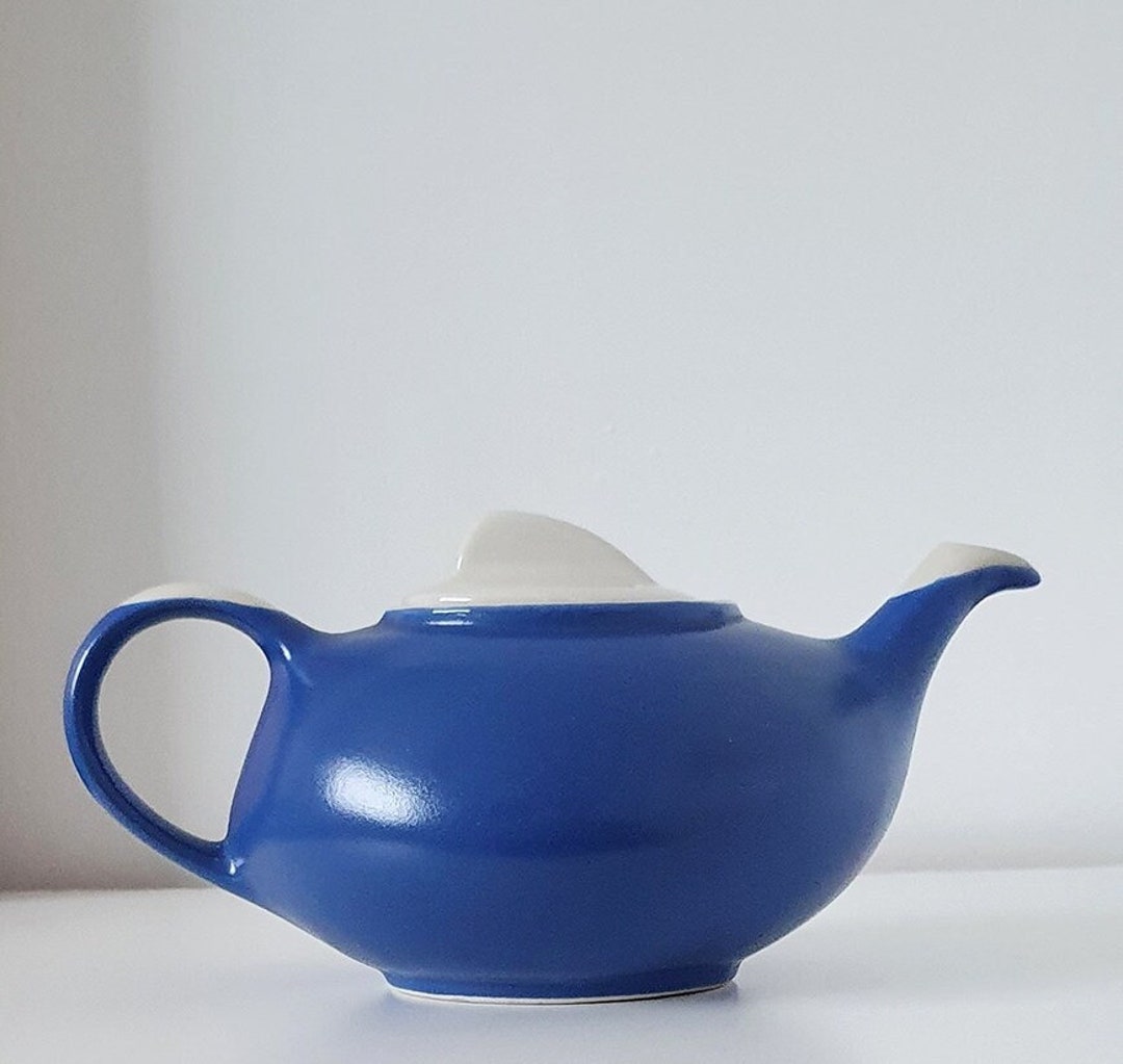 Vintage Devon Blueware Pottery Teapot - Etsy UK