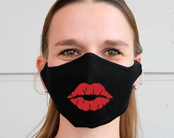 Lips Face Mask - Etsy