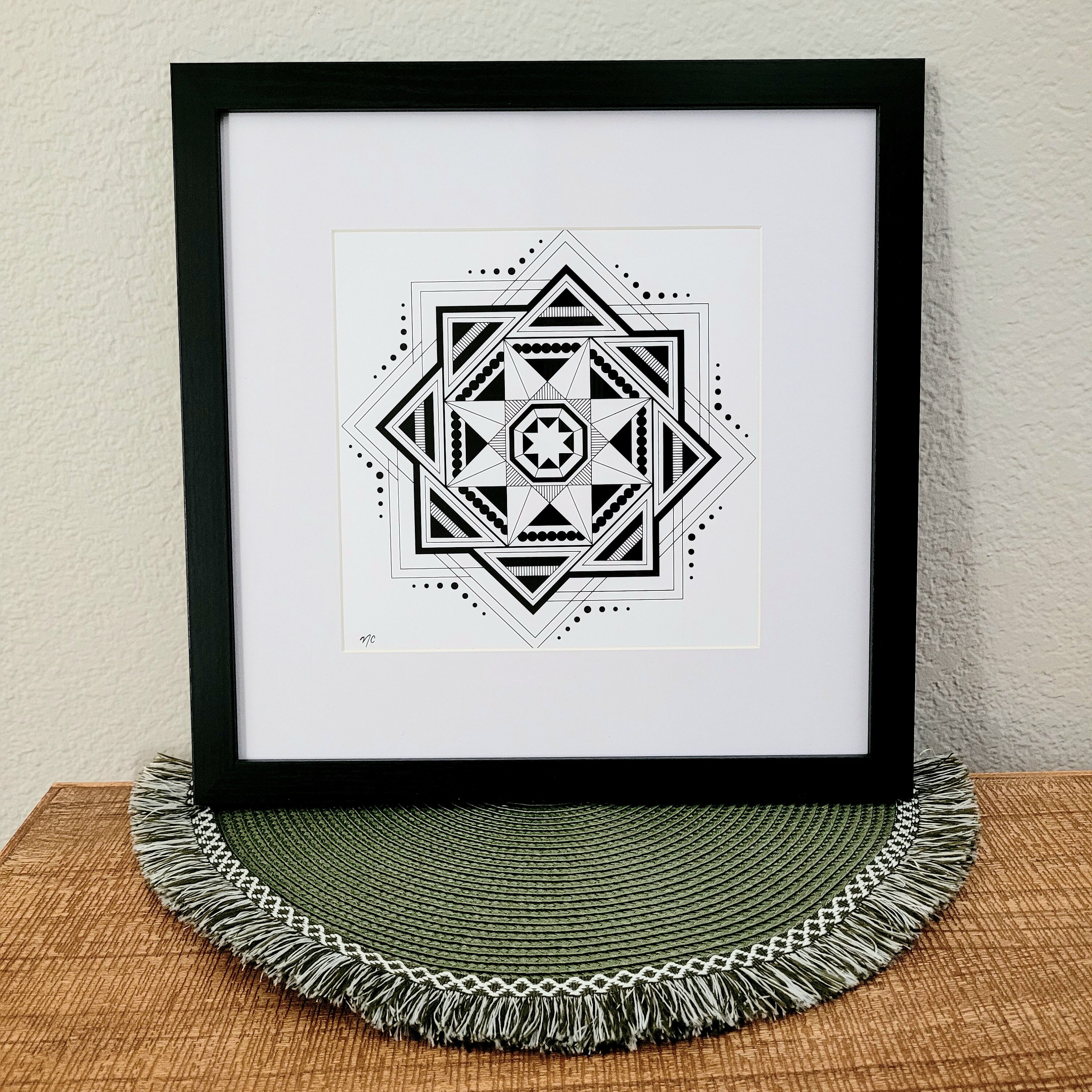 Geometric Modern Fine Art Print - Octagram - Etsy