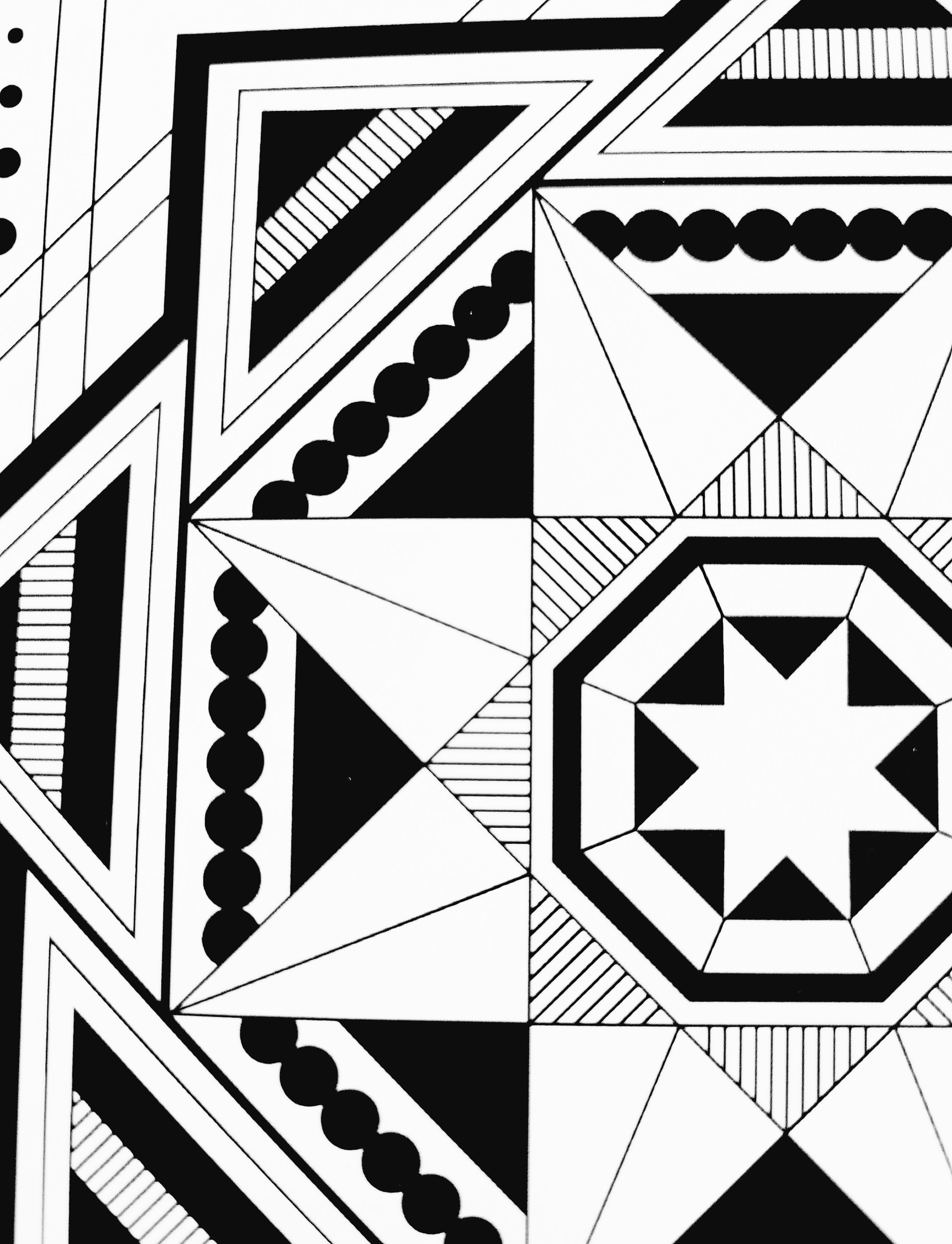 Geometric Modern Fine Art Print - Octagram - Etsy