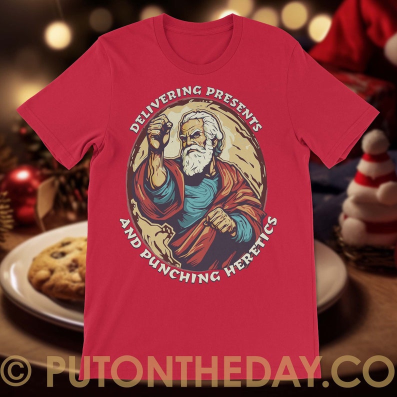 Saint Nicholas Funny Christmas T-shirt - Etsy