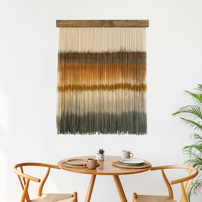Dyed Macrame Wall Hanging - Etsy