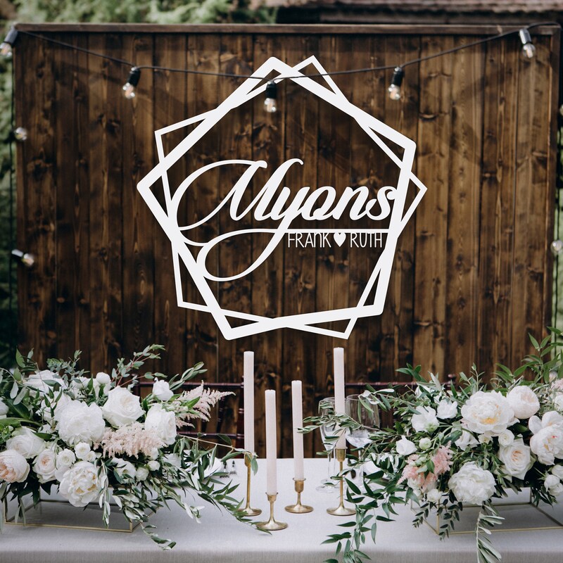 Wedding Name Signs - Etsy