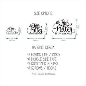 A Little Putter is on the Way Sign for Baby Shower Backdrop Wall ...