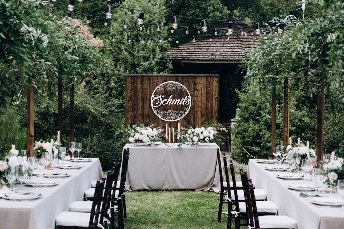 Wedding Backdrop for Reception Wedding Reception Sign Last - Etsy