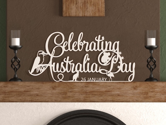 Celebrating Australia Day Sign Australia Day Sign Wooden - Etsy