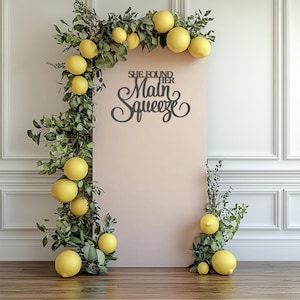 She Found Her Main Squeeze Sign for Bridal Shower Party Backdrop Wall ...