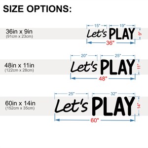 Lets Play Wall Sign, Children's Playroom Decor, 3D Wood Cut Out ...