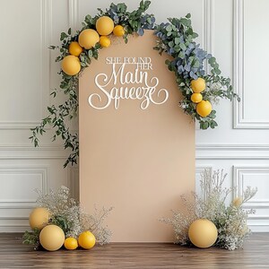 She Found Her Main Squeeze Sign for Bridal Shower Party Backdrop Wall ...