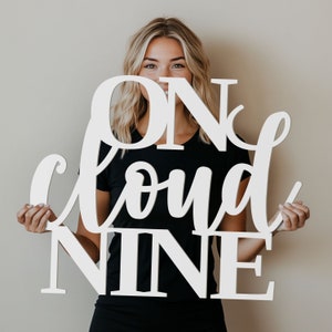 On Cloud Nine Sign, on Cloud 9 Decorations, Cloud Nine Baby Shower ...