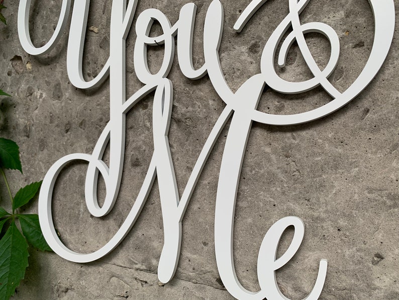 You and Me Sign You and Me Wood Sign You and Me Wedding - Etsy