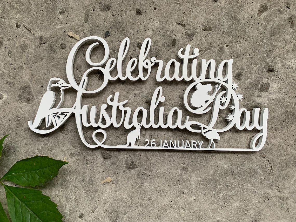 Celebrating Australia Day Sign Australia Day Sign Wooden - Etsy