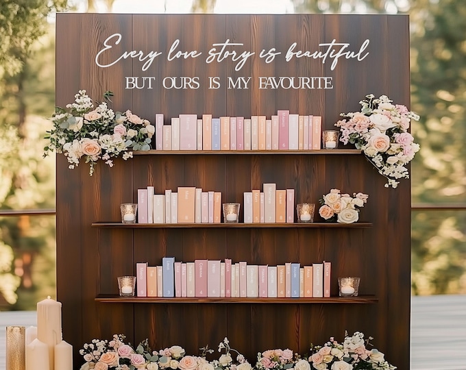 Every Love Story is Beautiful but Ours is My Favorite Sign for Wedding ...
