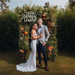 Thats Amore Sign for Wedding Backdrop , Thats Amore Wedding Decoration ...