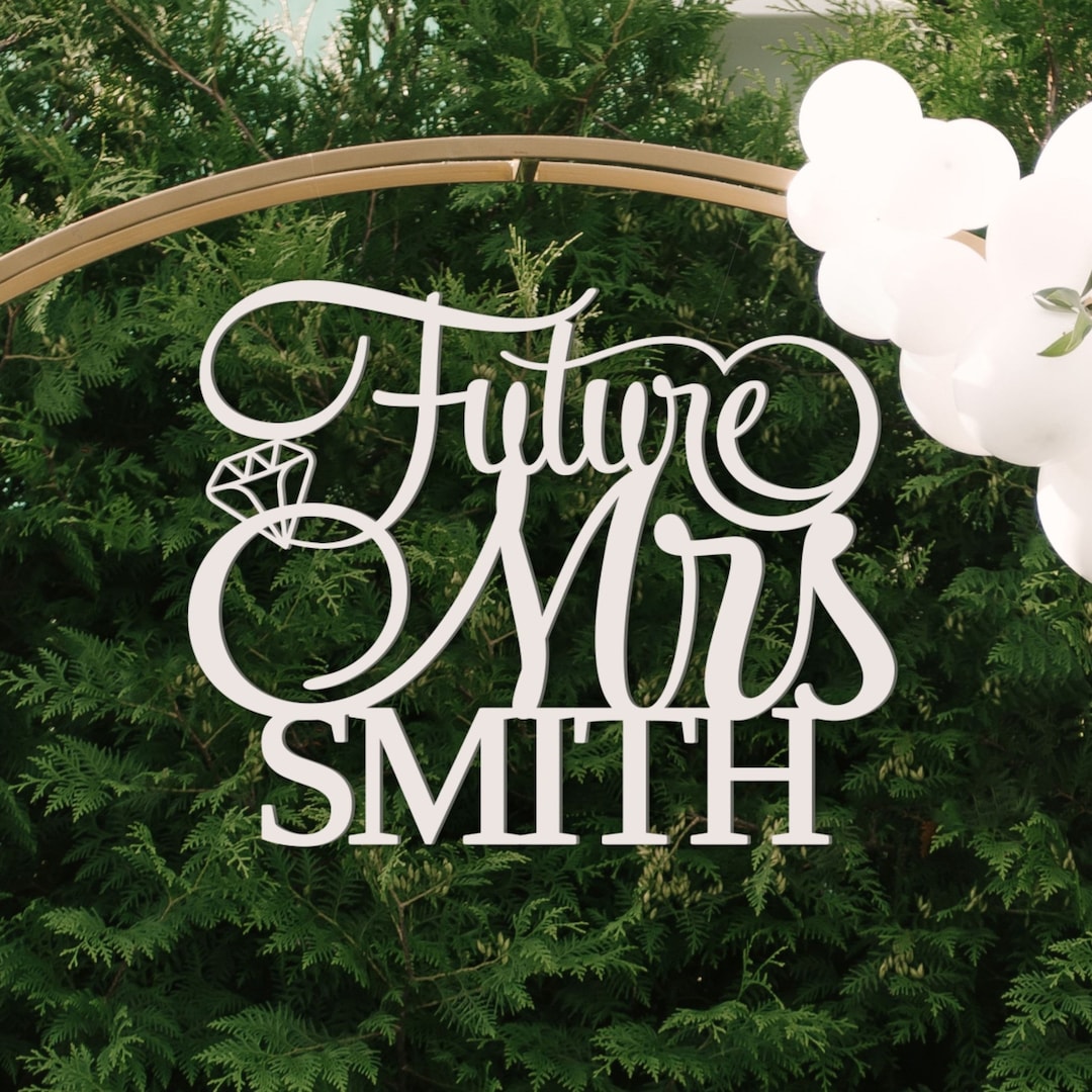 Future Mrs Sign, Bridal Shower Banner, Personalized Bride to Be Party ...