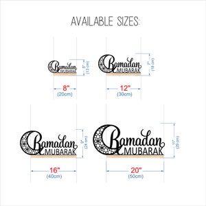 Ramadan Freestanding Table Sign, Ramadan Decor, Ramadan Mubarak ...