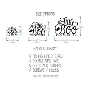 A Little Boo is Almost Due Sign for Halloween Baby Shower Backdrop Wall ...