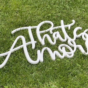 Thats Amore Sign for Wedding Backdrop , Thats Amore Wedding Decoration ...