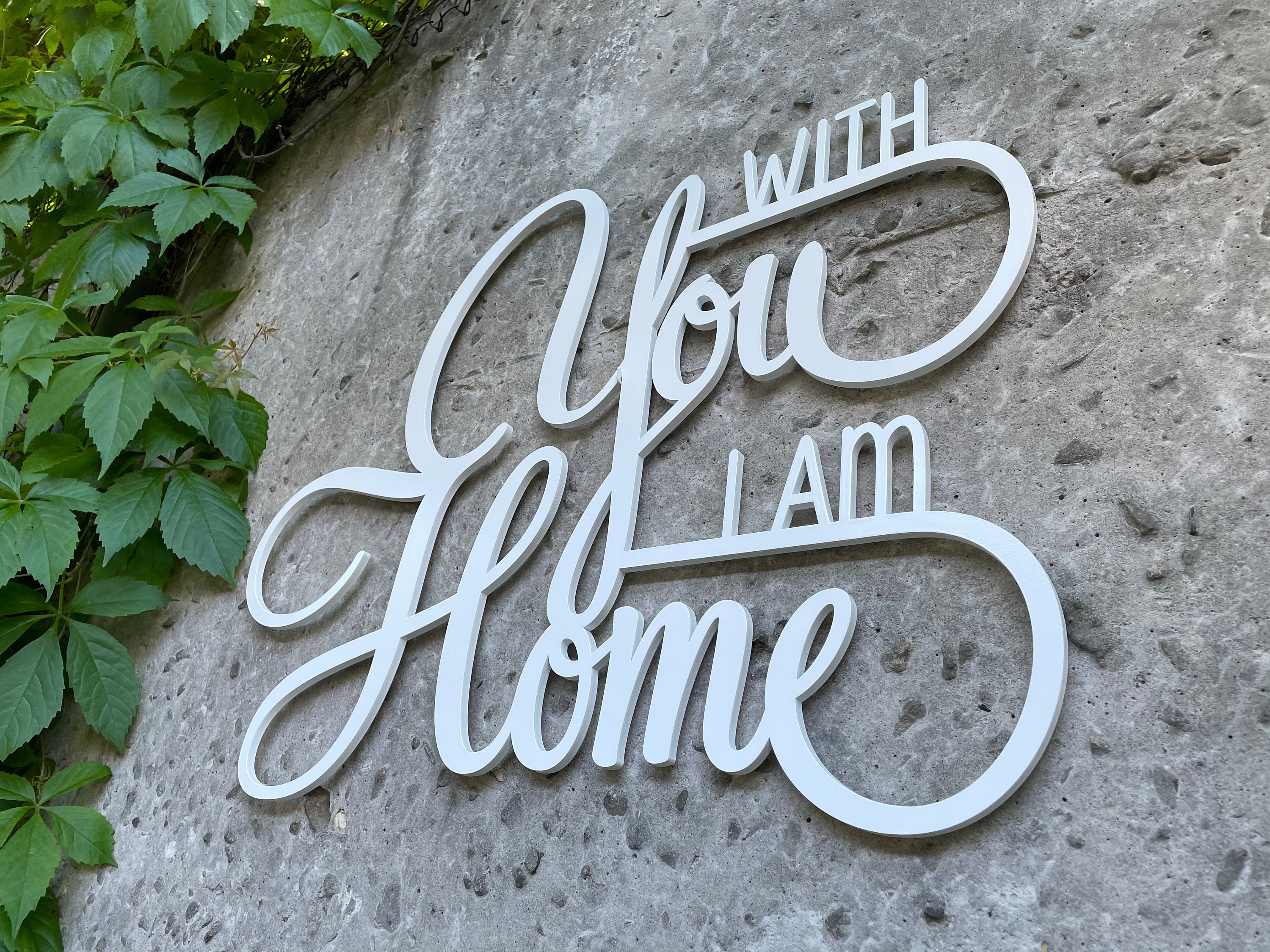 With You I Am Home Sign With You I Am Home Wedding Decor - Etsy