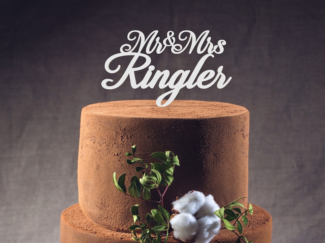 Wooden Cake Topper, Wooden Cake Toppers, Elegant Cake Topper, Elegant ...