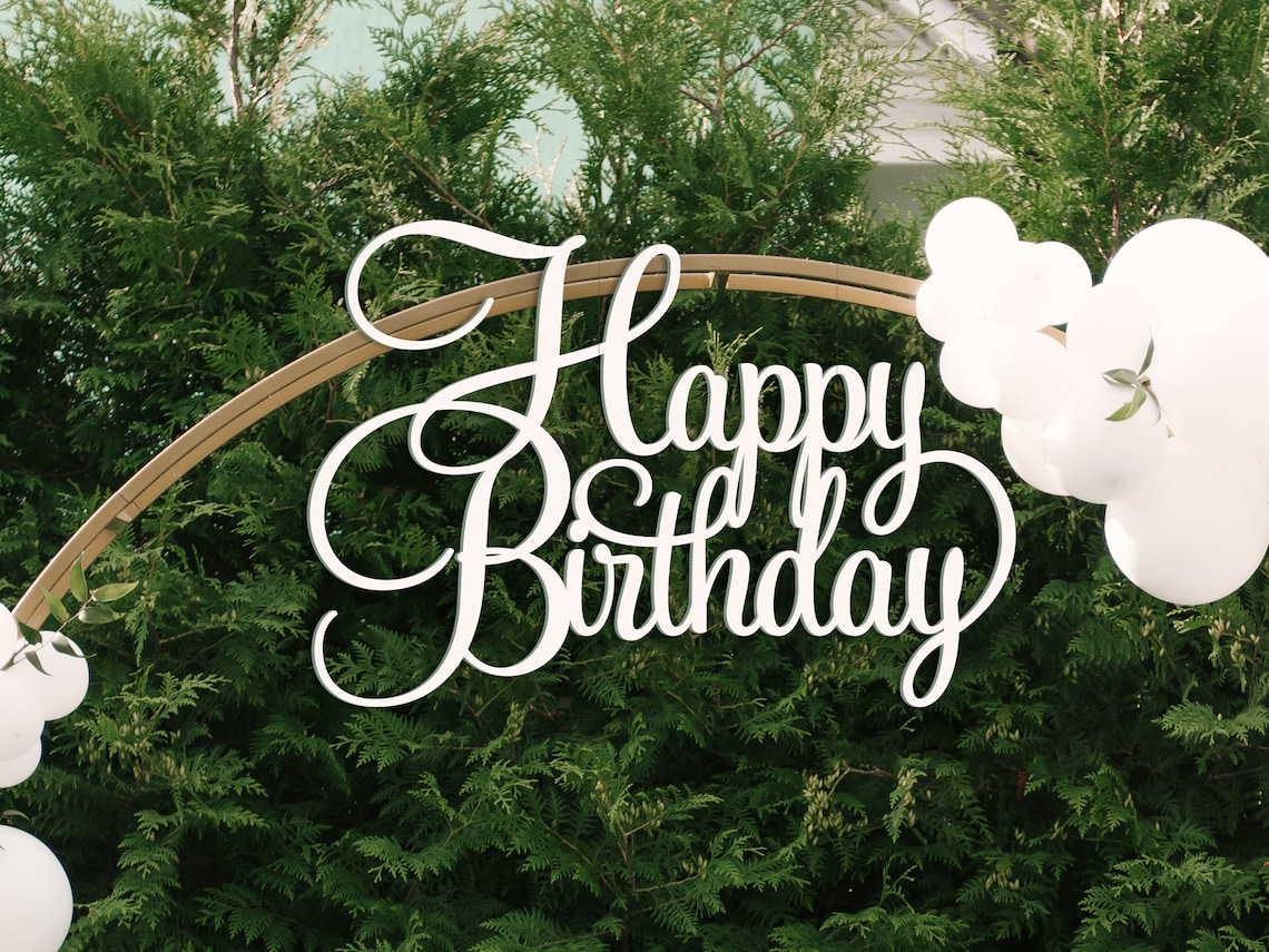 Birthday Decorations Happy Birthday Sign Birthday - Etsy